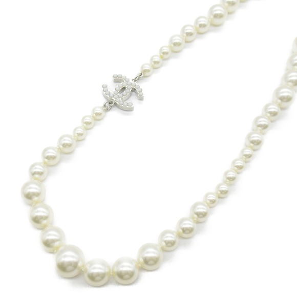 CHANEL | Jewelry | Chanel Pearl Long Necklace Necklace White ...